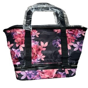 Victoria's Secret | Bags | Victorias Secret Pink Floral Getaway ...